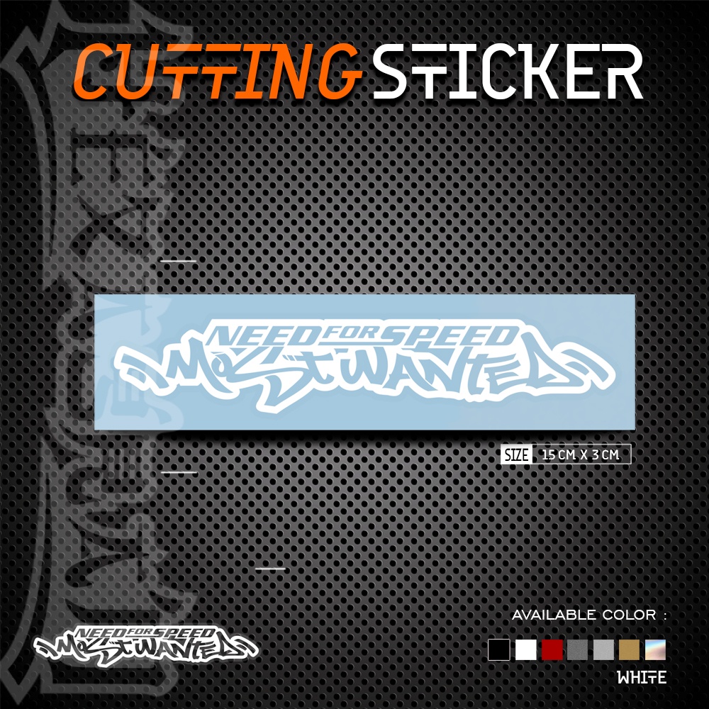 Cutting Sticker Need For Speed Most Wanted Outline One Color | Sticker ...