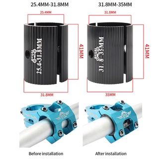 DARON Bike Handlebar Conversion Shim Aluminum Alloy Road Bike 25.4mm to ...