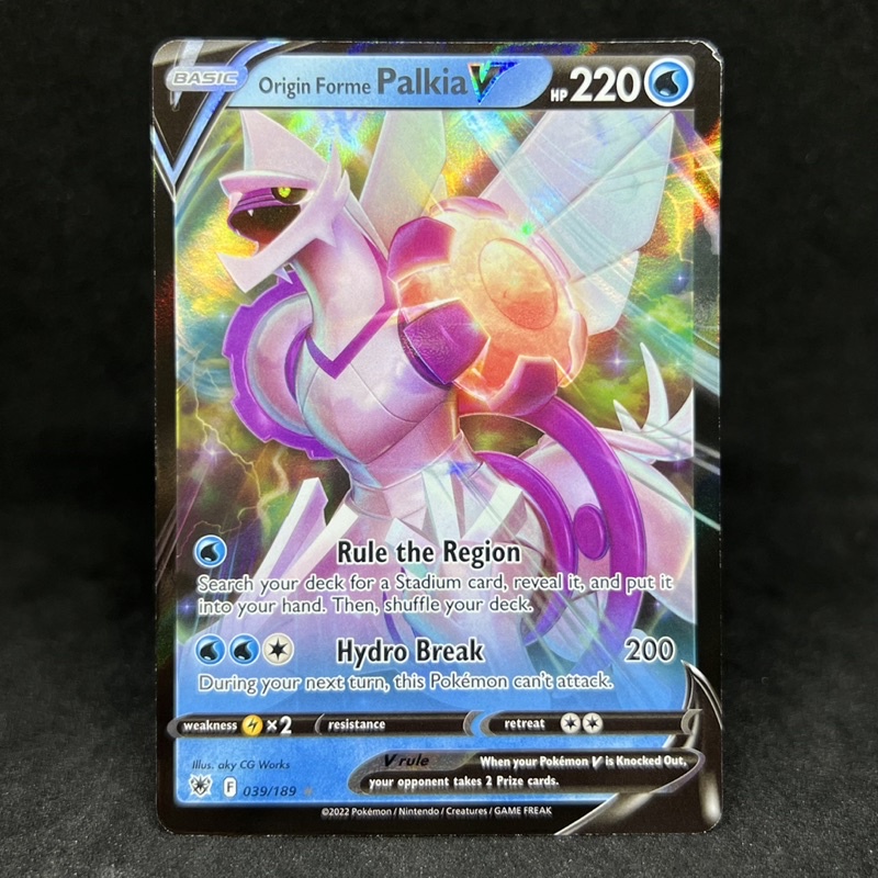 Pokemon TCG Origin Forme Palkia V Ultra Rare 039/189 2022 Sword ...