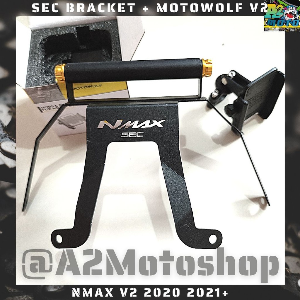 SEC NMAX V2 v2.1 CP Holder Bracket Tube w Orig Motowolf Clamp Type ...