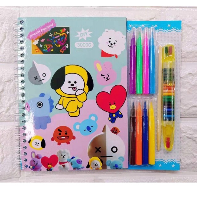 BT21 Scratch Painting | Shopee Philippines