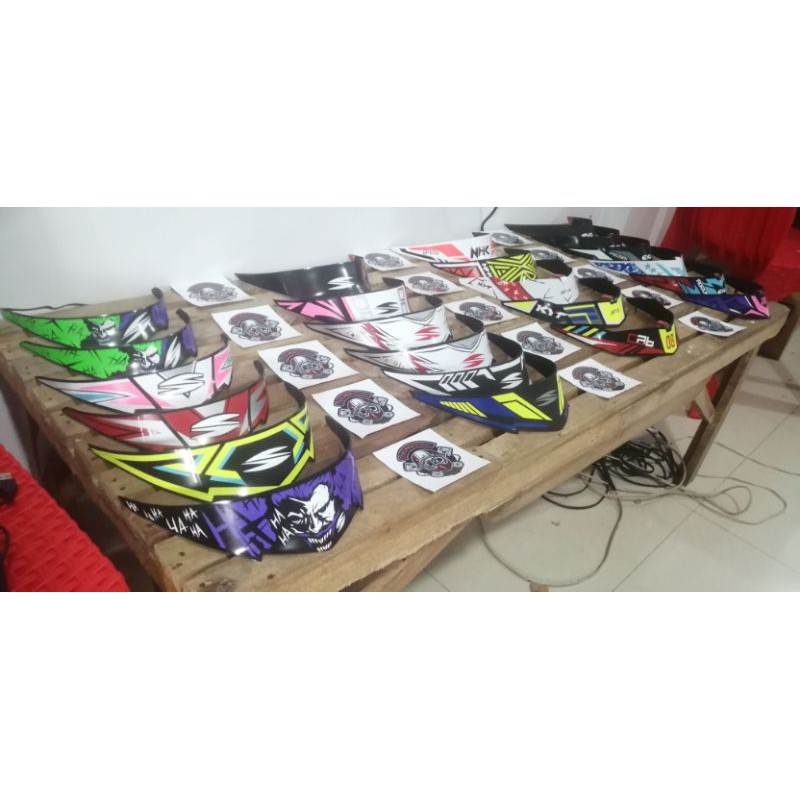 spoiler for helmet (FULLY CUSTOMIZED) | Shopee Philippines