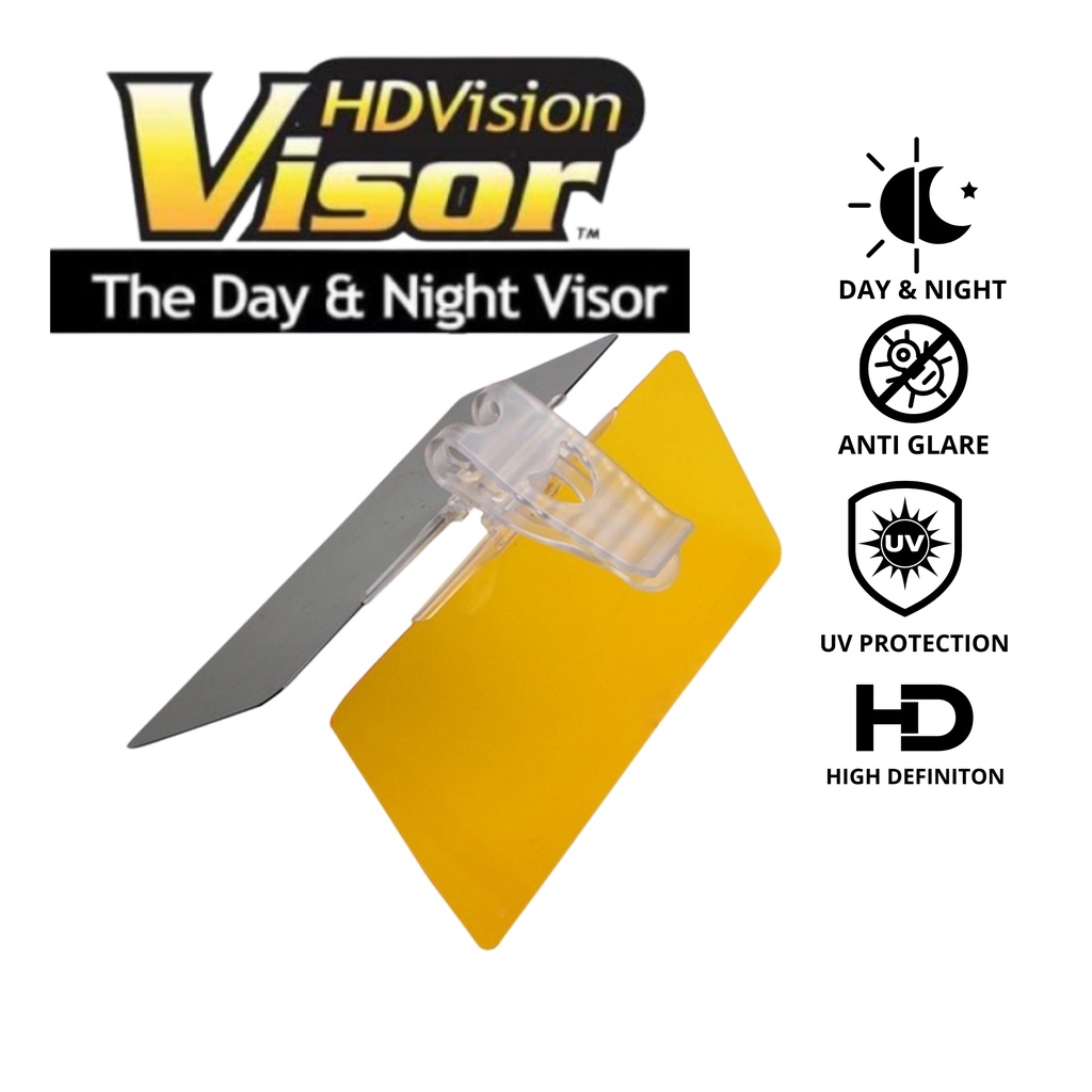 HD Vision Car Visor | Day and Night | Sun and Night Glare Protection ...