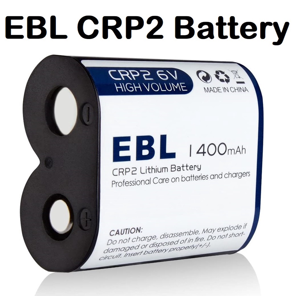 EBL CRP2 CR-P2 Photo Battery LN-CRP2 Lithium 6V 1400mAh SINGLE USE CR P2 Lithium Batteries 6 ...