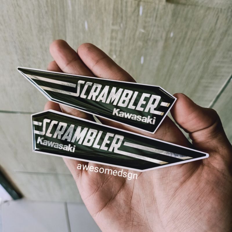 Kawasaki scrambler emblem sticker | Shopee Philippines