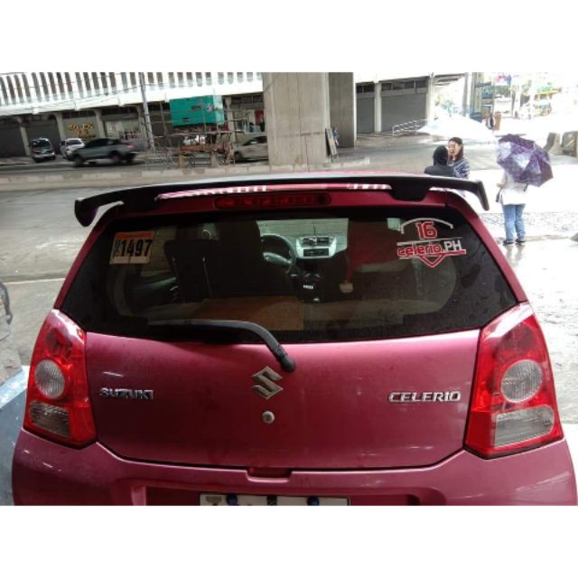 Spoiler for Suzuki Celerio Matte Black | Shopee Philippines