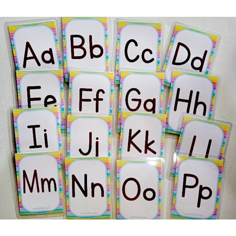 Plain Letter Flash cards alphabet flashcards teaching materials ...