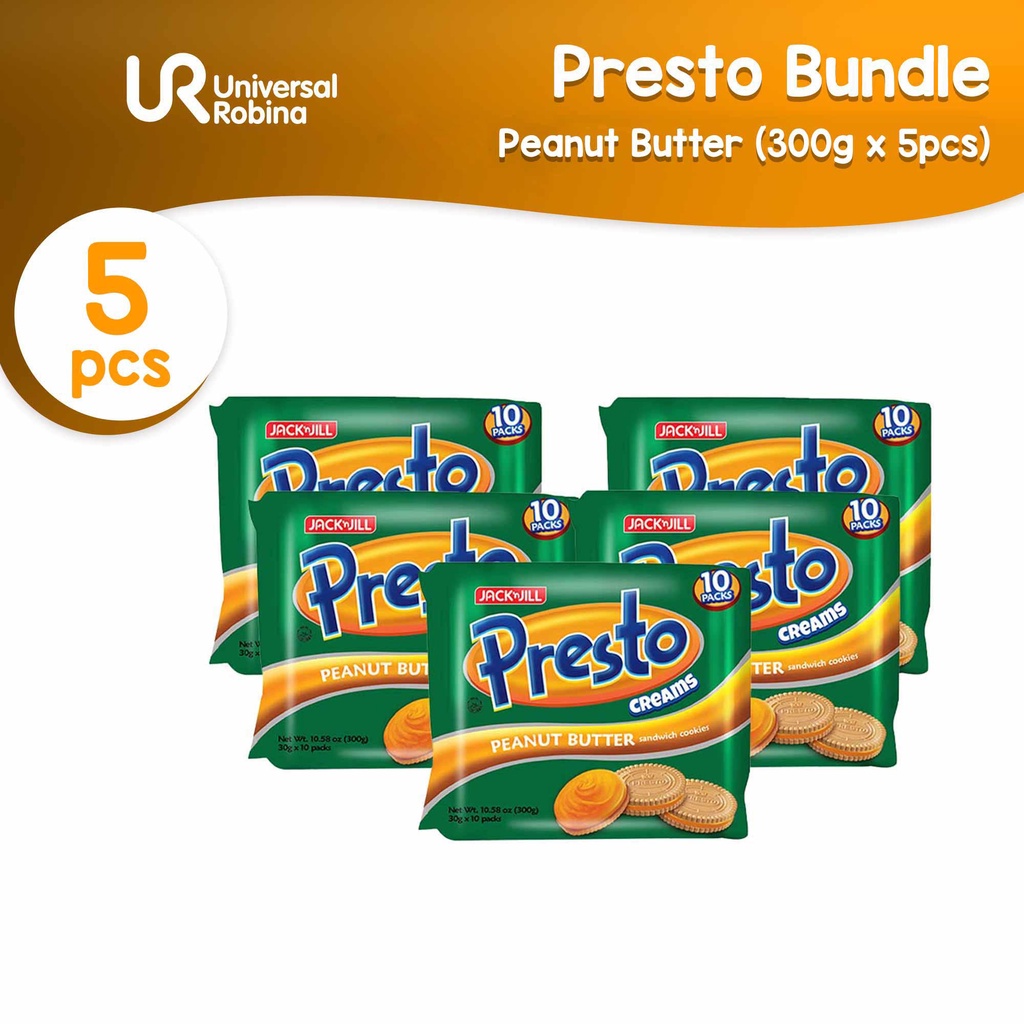 Presto Creams Peanut Butter (30g x 10) x 5 | Shopee Philippines