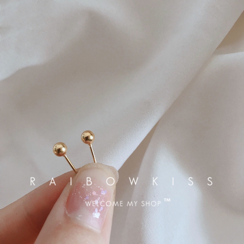 14k Flower Hoop Earings for Women Hikaw Silver Earrings Gold Non ...