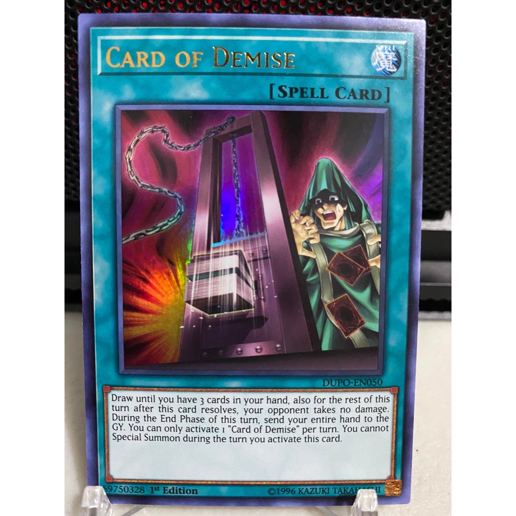 Card of Demise - DUPO-EN050 - Ultra Rare 1st Edition/Unli | Shopee ...