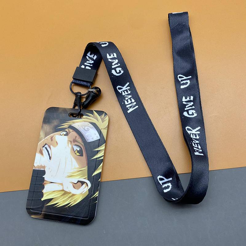Naruto Anime PVC Card Cover Sasuke Kakashi Cool Student Campus Hanging ...