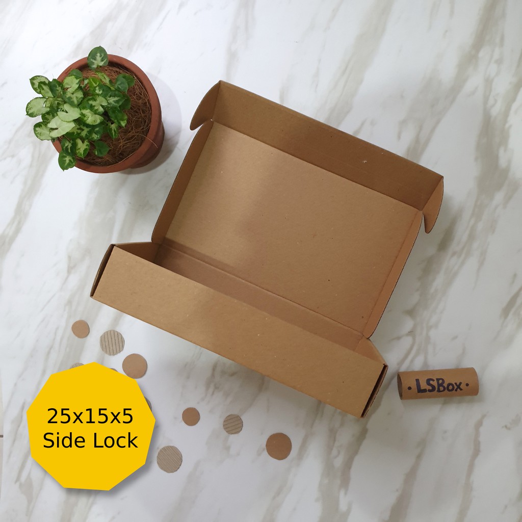 Cardboard Box 25X15X5 Side Lock - Packing UK Die Cut Pizza Mailer Box ...