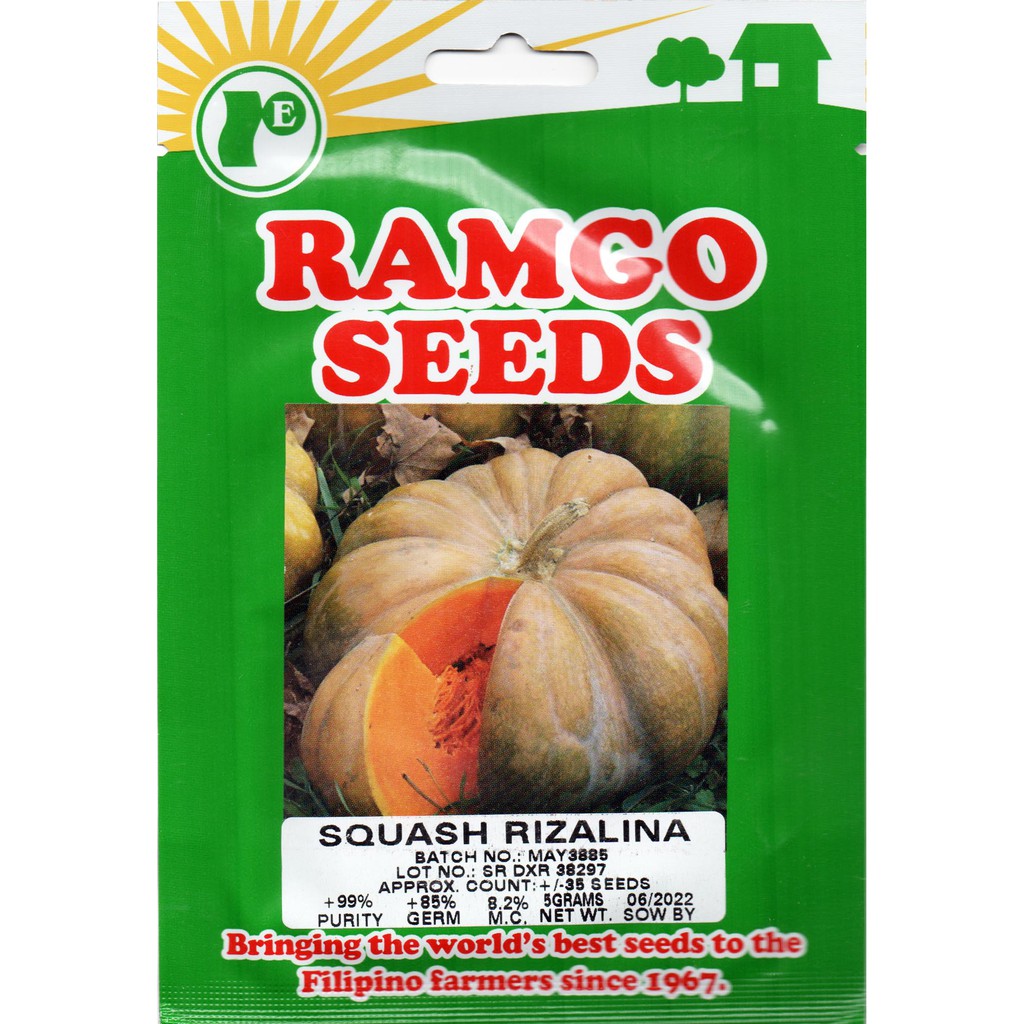 Ramgo RPD Seeds SQUASH RIZALINA 5g (ORIGINAL PACKAGING) GDSFPH_S4 ...