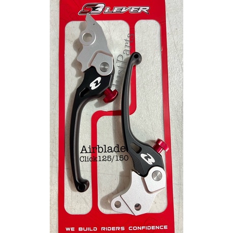 RCB ALLOY BRAKE LEVER SET S3 SERIES CLICK125 | 150v2 (COMBI brake) | Shopee Philippines