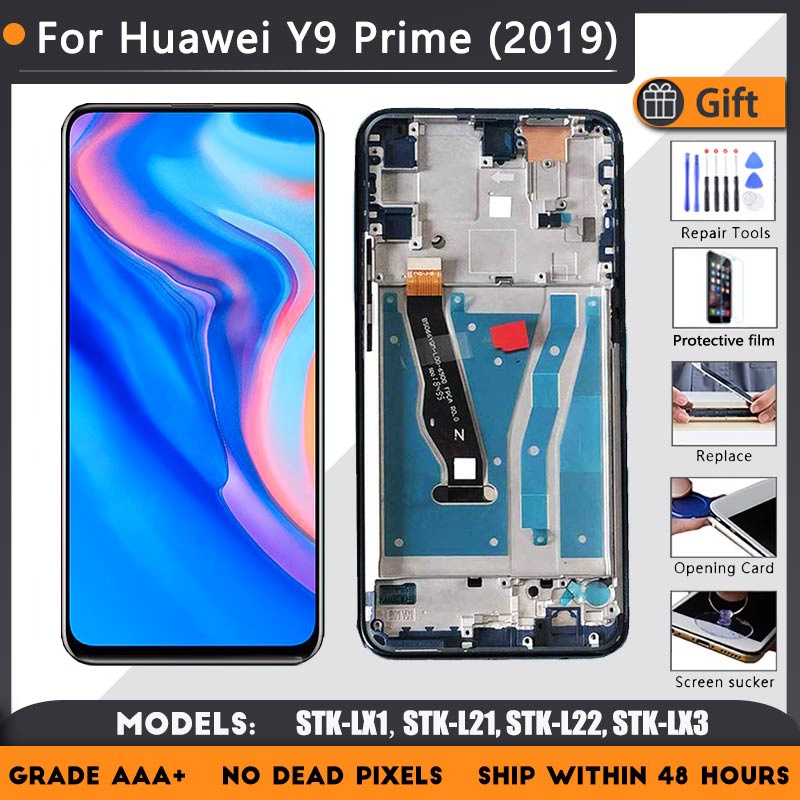 6.59 Inches Original Display For HUAWEI Y9 Prime 2019 LCD STK-L21 L22 ...