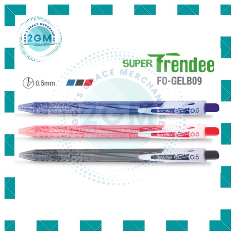 Flexoffice SUPER TRENDEE Retractable Ballpen, Tip size: 0.5mm, Colors ...