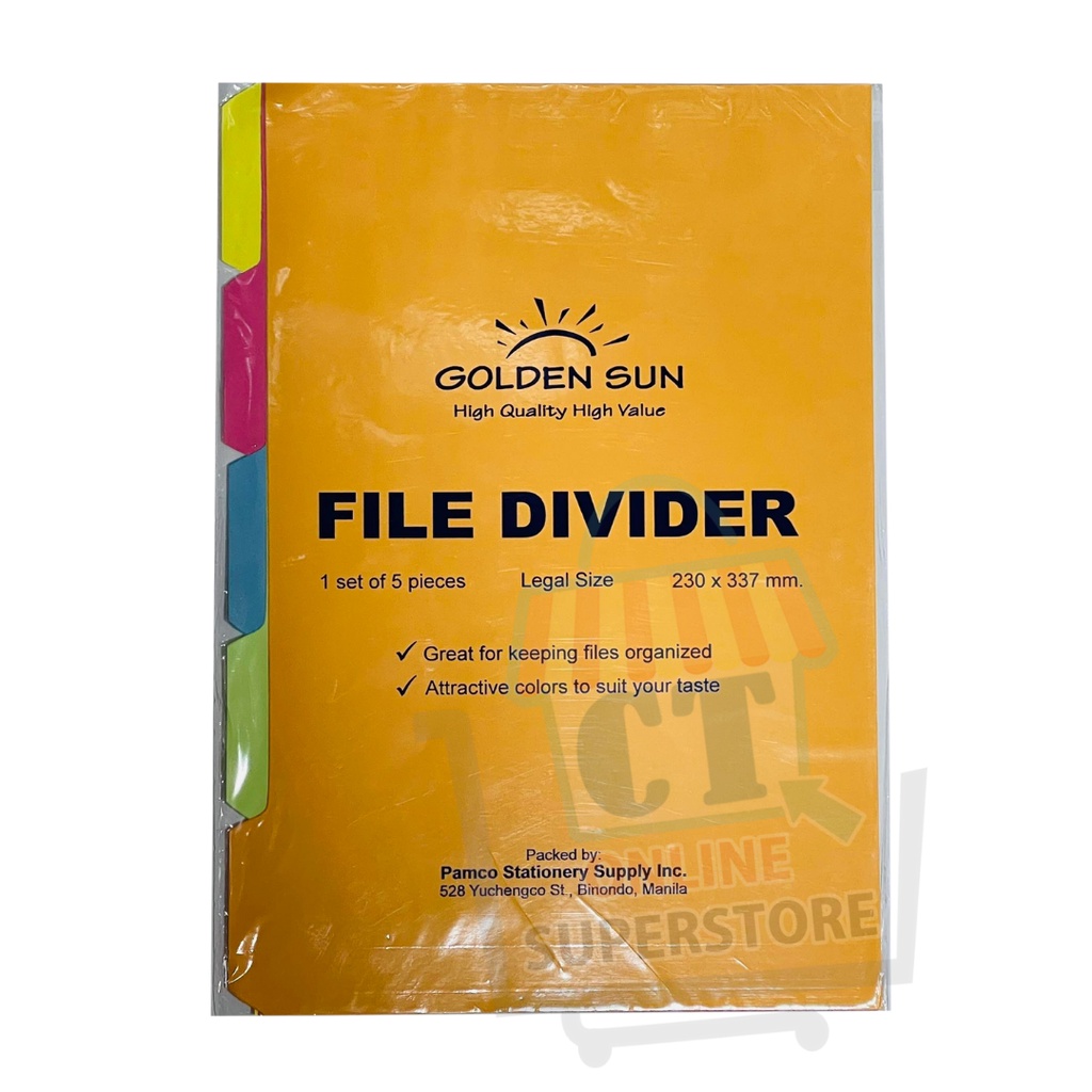 File Index Divider File Divider (for Arch File and File Folder ...