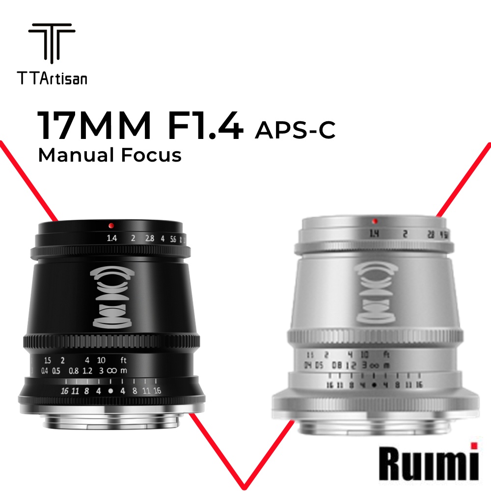Ttartisan 17mm F1 4 Aps C Wide Angle Manual Focus Lens For Eos M E