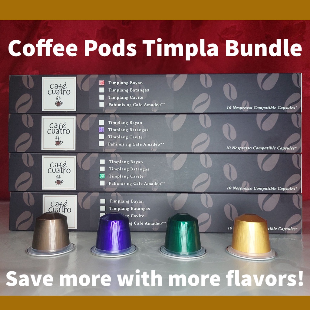 cafe4ph TIMPLA BUNDLE Coffee Pods Nespresso-compatible Capsules Love ...