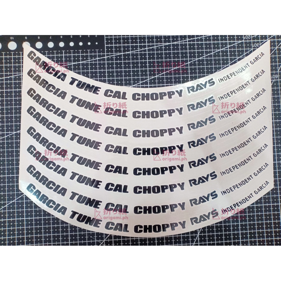 Ray's Garcia Tune Cal Choppy Lip Decal Sticker 15s | Shopee Philippines