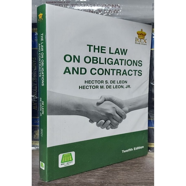 The Law on Obligations and Contracts by De Leon, et al. (2021) | Shopee ...