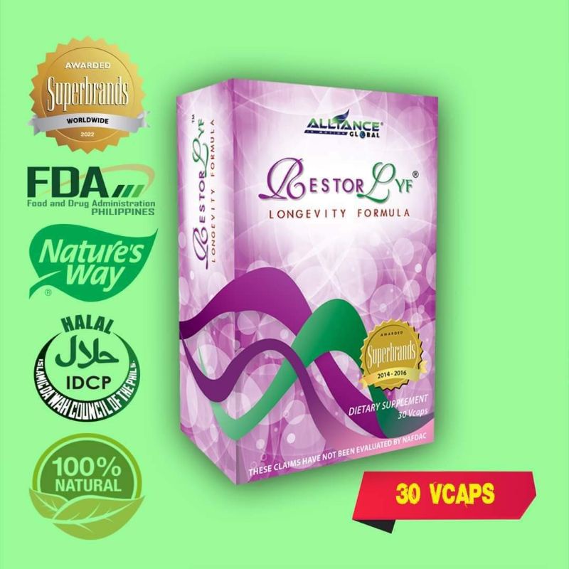 RESTORLYF LONGEVITY FORMULA (30 CAPSULES) | Shopee Philippines