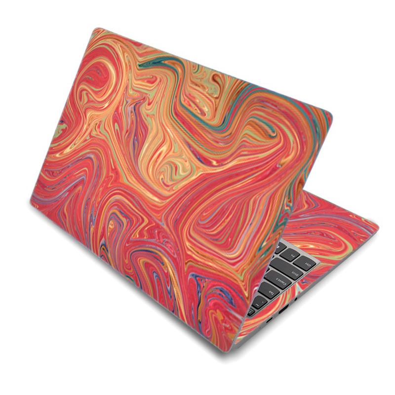 Laptop Decals Colorful Marbel Granite Texture Laptop Decor Sticker Skin ...