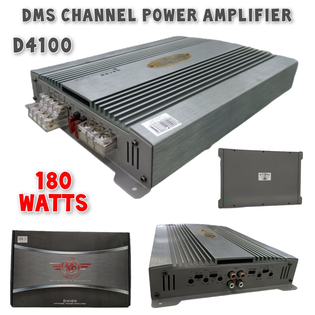 LD D4100 DMS CHANNEL POWER AMPLIFIER 4 OHMS CAR AUDIO OF HIGH FIDELITY ...