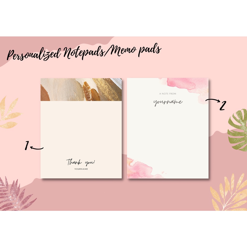 [NEW] Personalized Notepads/Memo pads (50-80 sheets) | Shopee Philippines