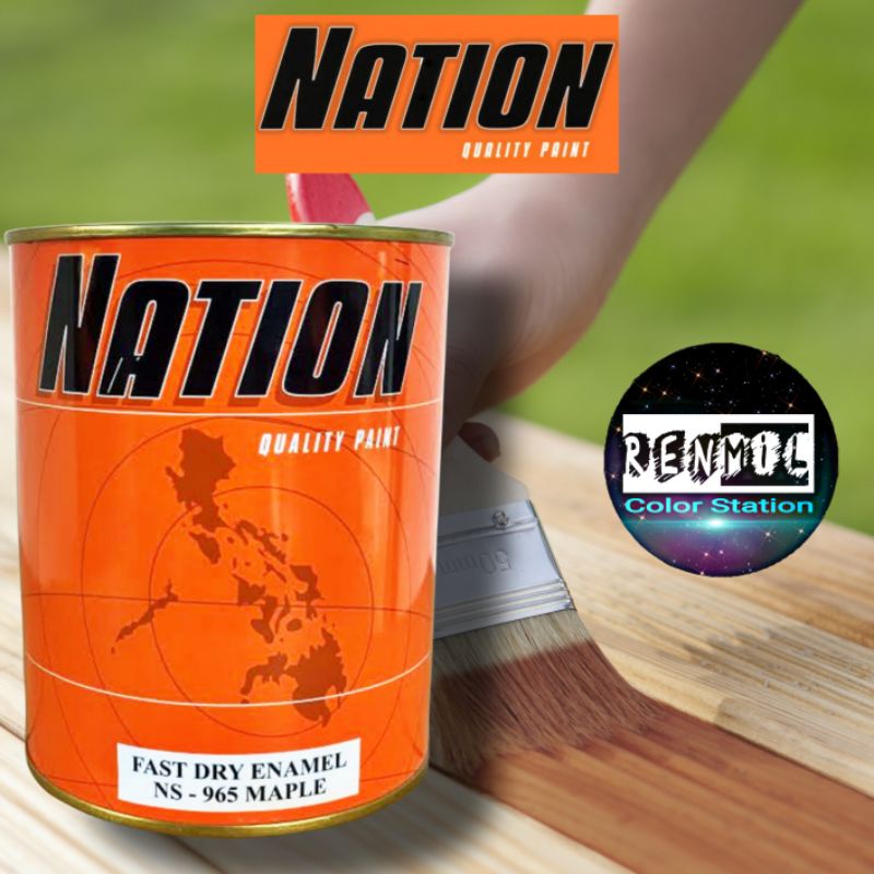 NATION FAST DRY ENAMEL NS-965 MAPLE (1liter) | Shopee Philippines