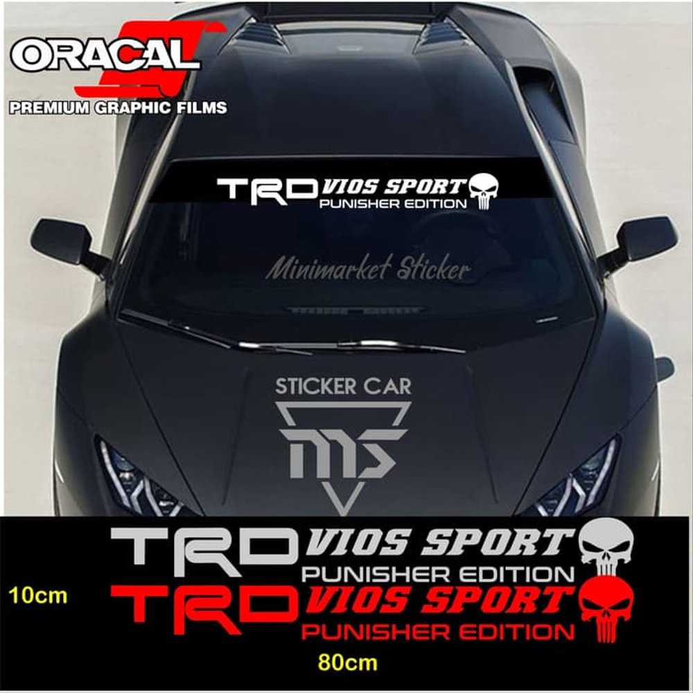 Vios sticker vios sticker toyota trd car sticker vios sport glass ...