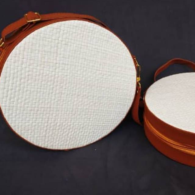 Plain ROUND PANDAN BAG 1 ZIPPER | Shopee Philippines