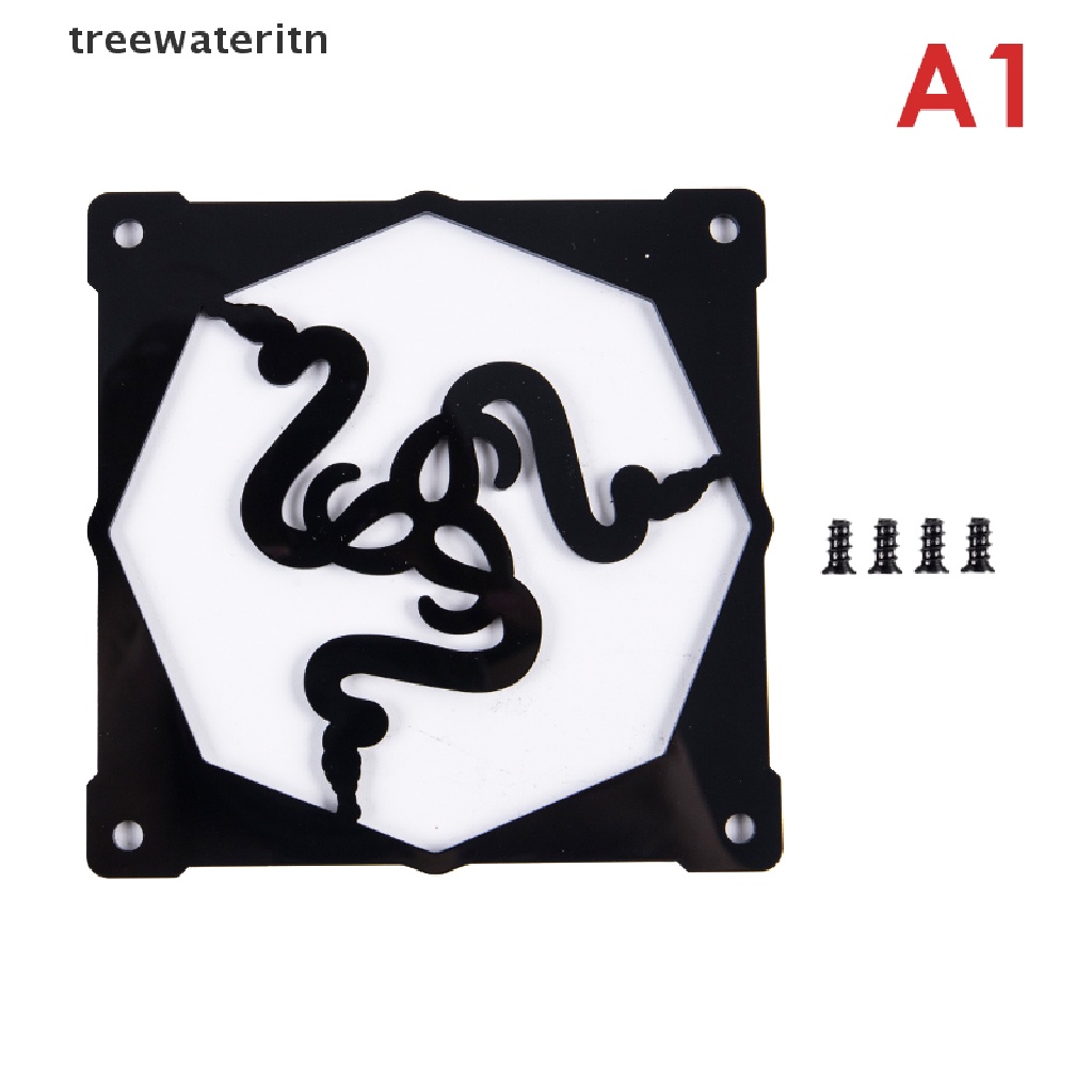 (hot*) 12cm Dragon Pattern Cooling Fan RGB Cover Computer DIY CPU PC ...