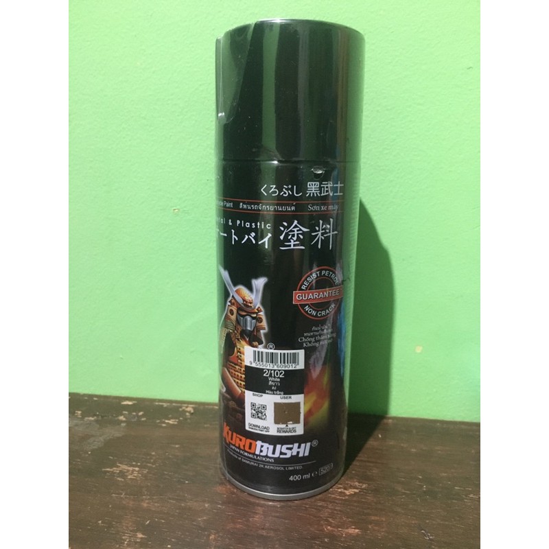 SAMURAI SPRAY PAINT 2/102 WHITE(STANDARD COLORS)400ml | Shopee Philippines