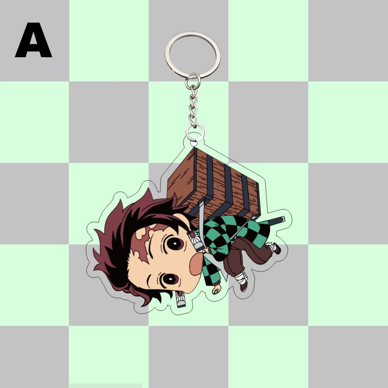 Tanjirou Nezuko Zenitsu Inosuke Suspended keychain Demon Slayer ...