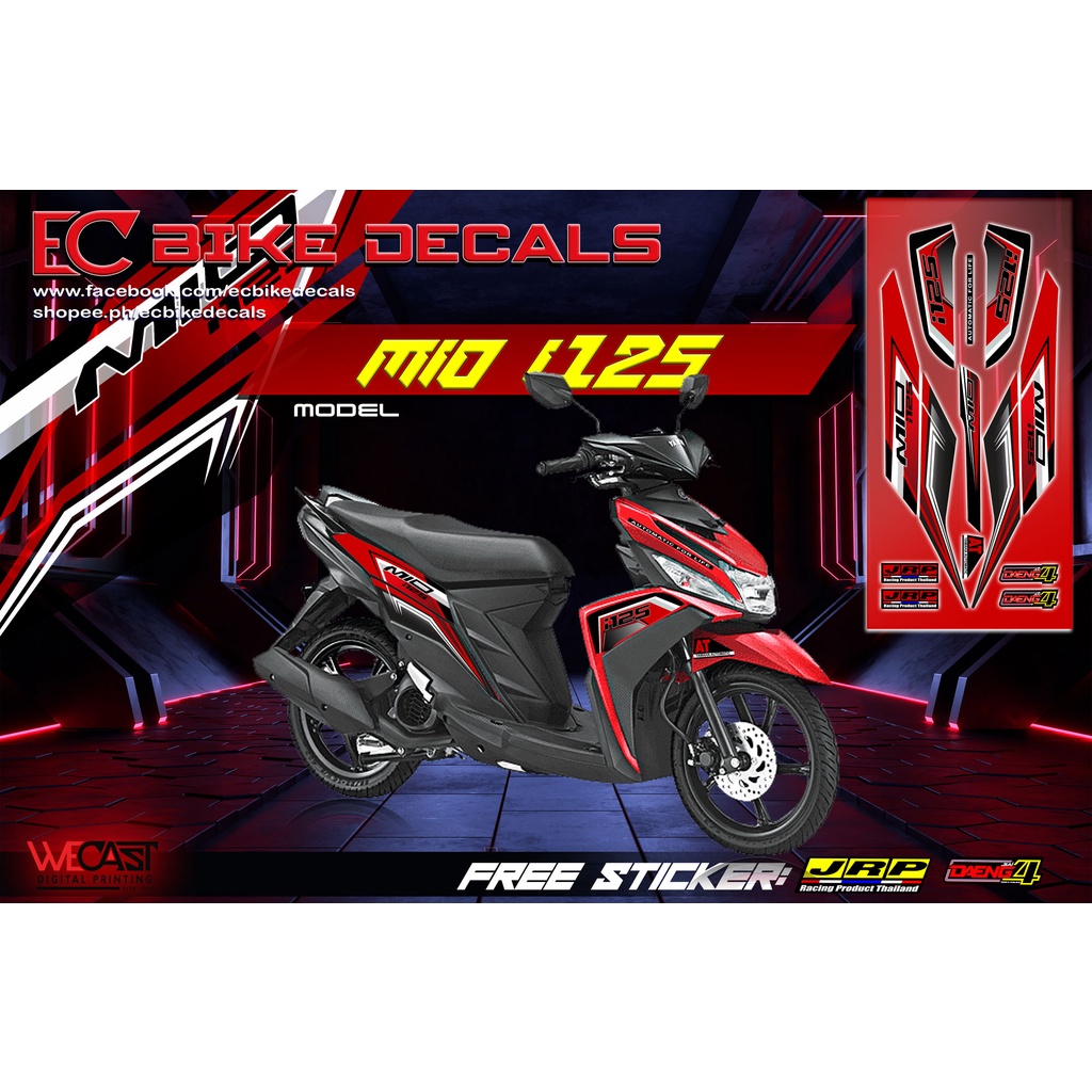 Mio i125 Automatic for life Motorcycle Decals | Shopee Philippines