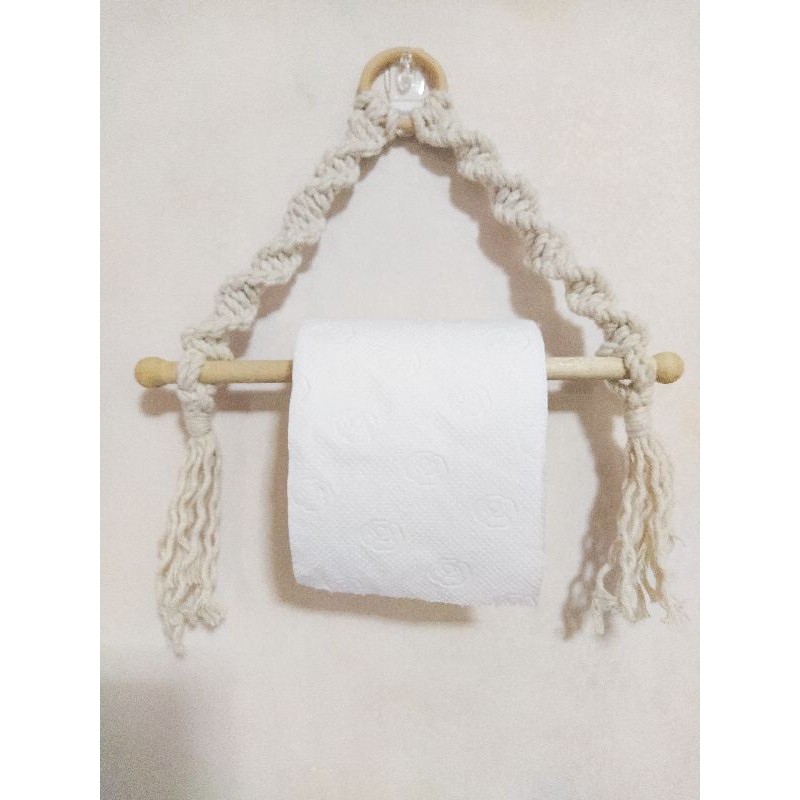 Macrame Tissue Holder Home Decor Bohemian Style by Psalm Macrame ...