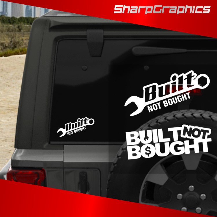 Built Not Bought JDM Sticker Decal | Shopee Philippines