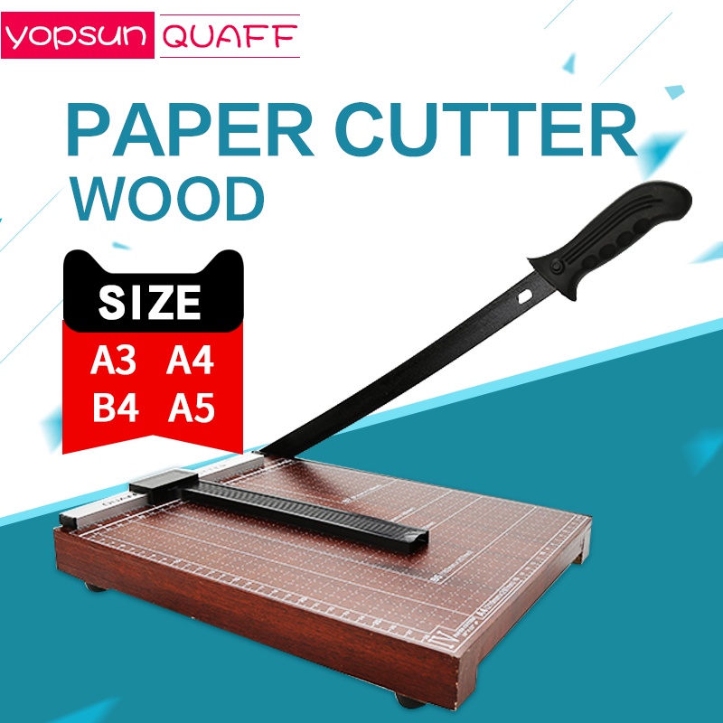 A5/A4/B4/A3 Wood Paper Cutter Quaff Brand | Shopee Philippines