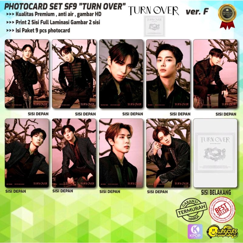 Photocard SET PC PREMIUM SF9 TURN OVER (contains 9 pcs, get all) | Shopee Philippines