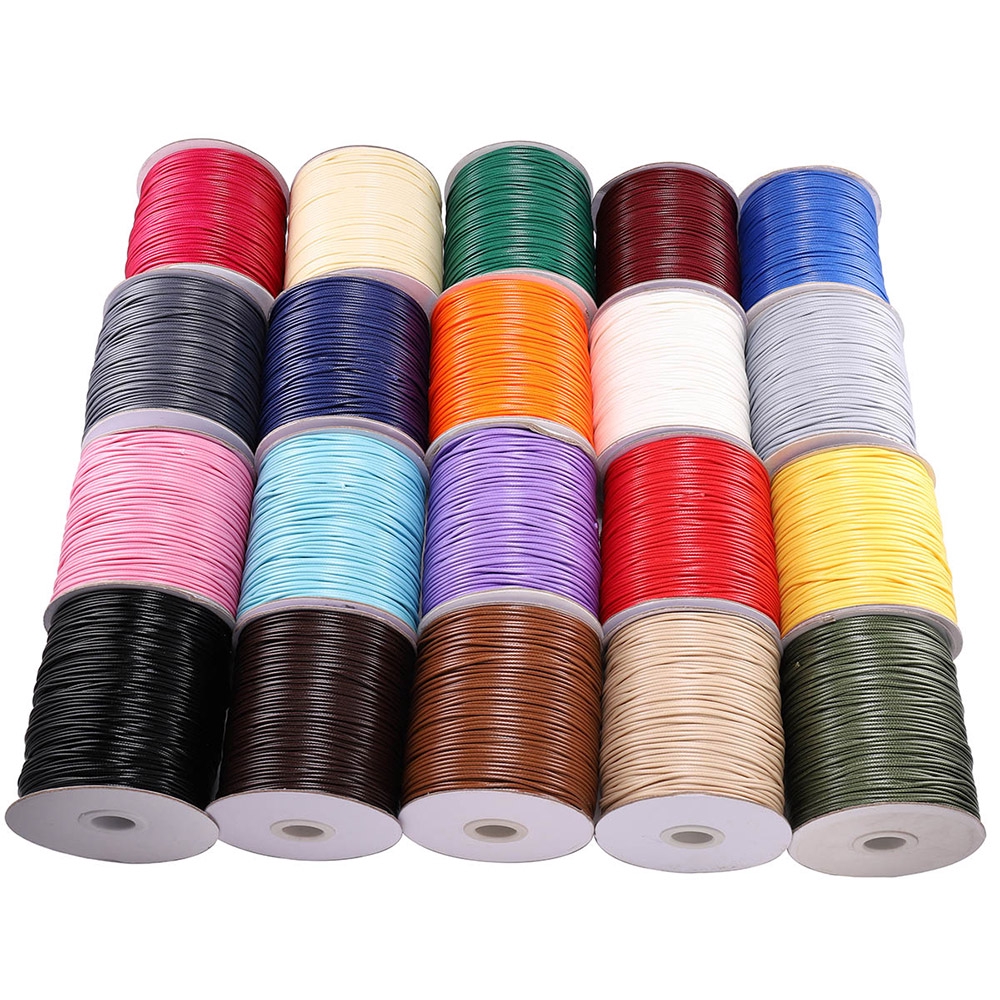 St.Kunkka 1.5/2mm 10m Leather Line Waxed Cord Cotton Thread String ...