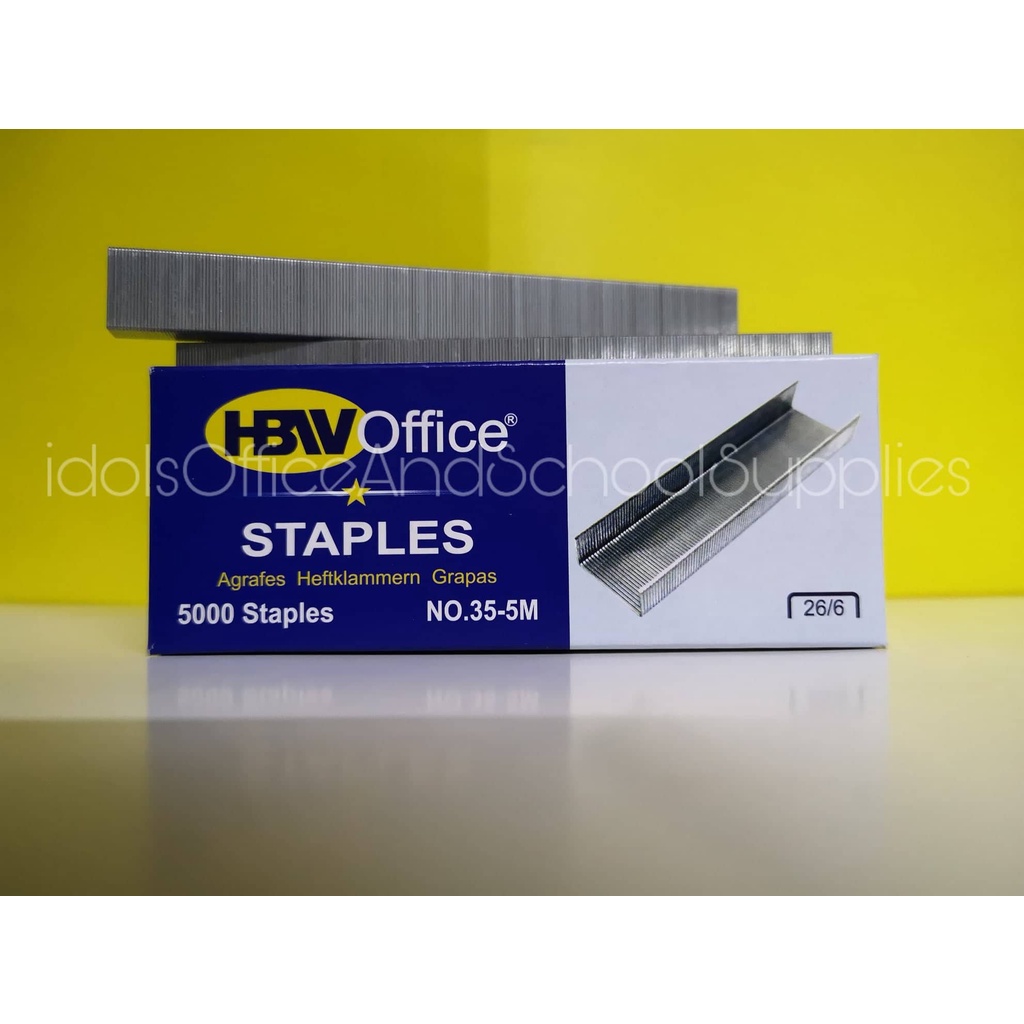 Hbw Office Staple Wires (No. 24/6 & No. 35-5M) | Shopee Philippines