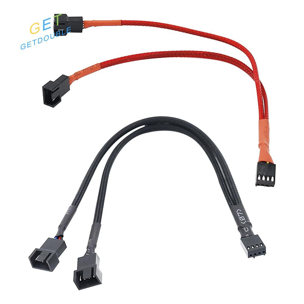 [Getdouble]4 Pin Y Splitter Cable 4 Pin PWM Female to 3/4 Pin CPU PC ...