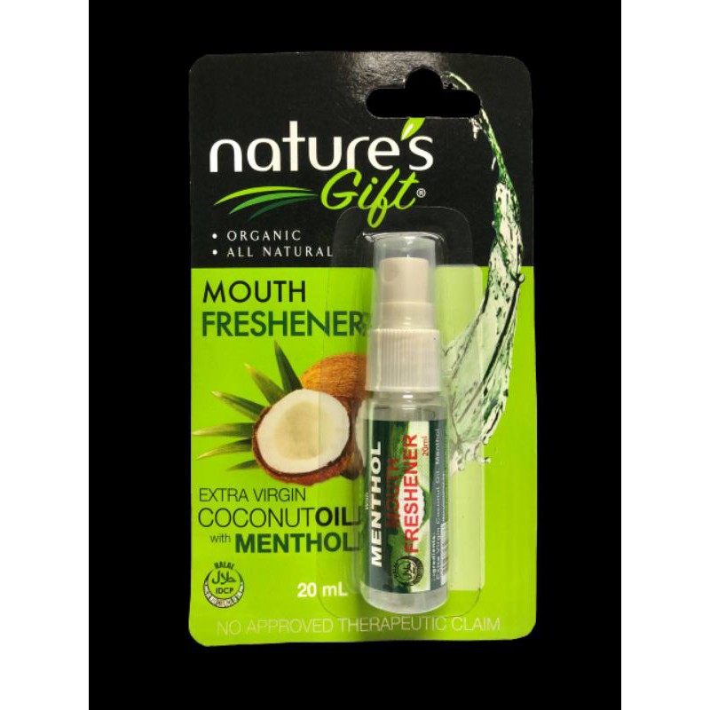 Nature’s Gift VCO Mouth Spray, Freshener (lagundi, sore throat, singaw ...