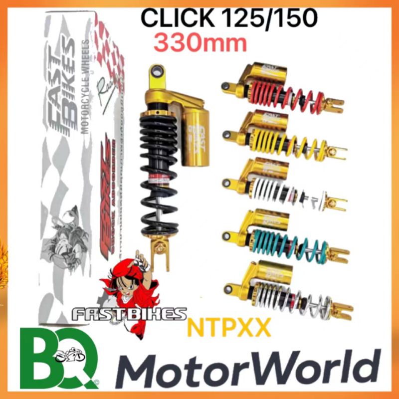 REAR SHOCK FASTBIKE 330mm for CLICK125/CLICK150/CLICK GAME CHANGER ...