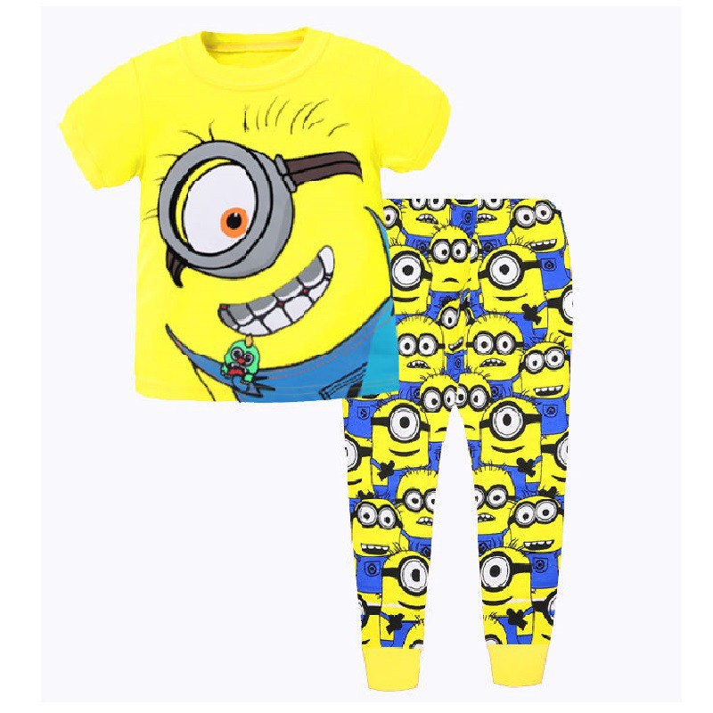 Despicable Me Minions Pajamas Boys Kids Pyjamas ASD547 | Shopee Philippines