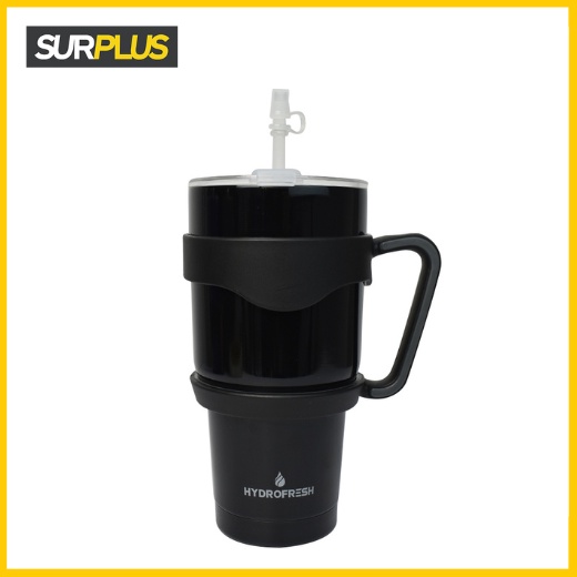 Surplus Hydrofresh Stainless Mug with Straw and Removable Handle 880ml ...