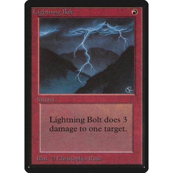 MTG Proxy Card - Lightning Bolt | Limited Edition Beta (LEB) | Shopee Philippines