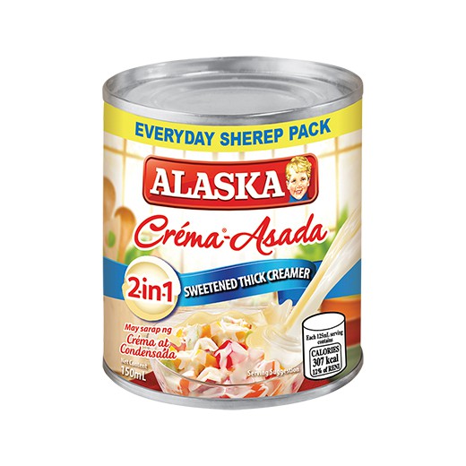 Alaska Crema-Asada 2-in-1 Sweetened Thick Creamer 150ml | Shopee ...