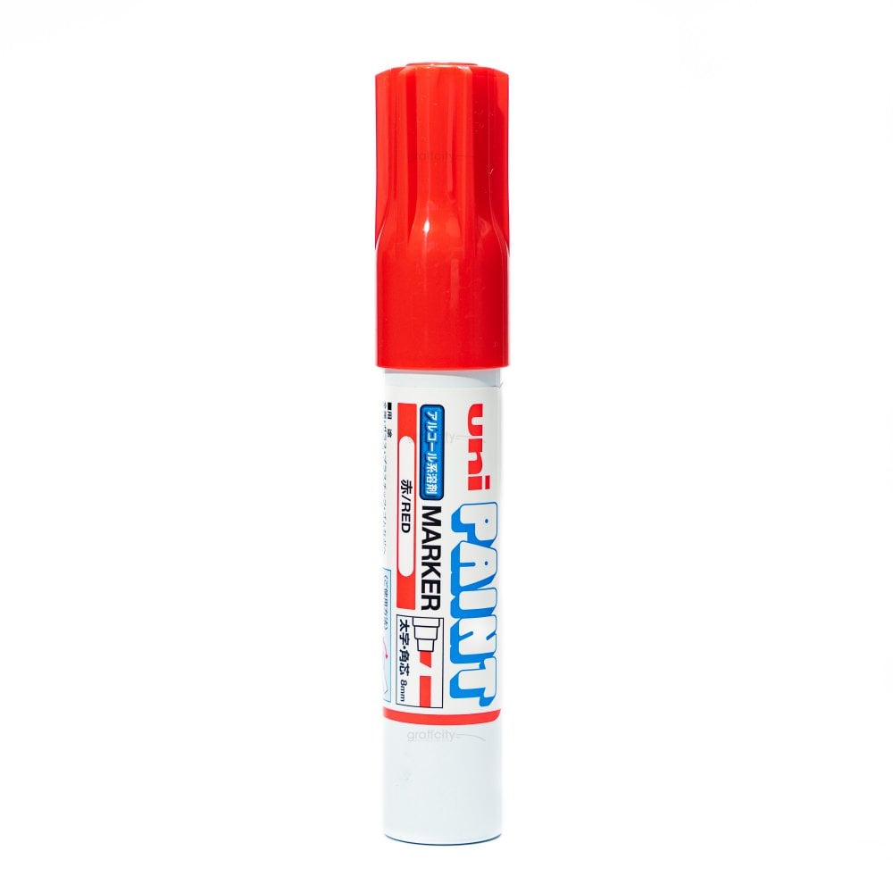 Uni Paint Marker PXA-300 Chisel Tip ( Red ) | Shopee Philippines